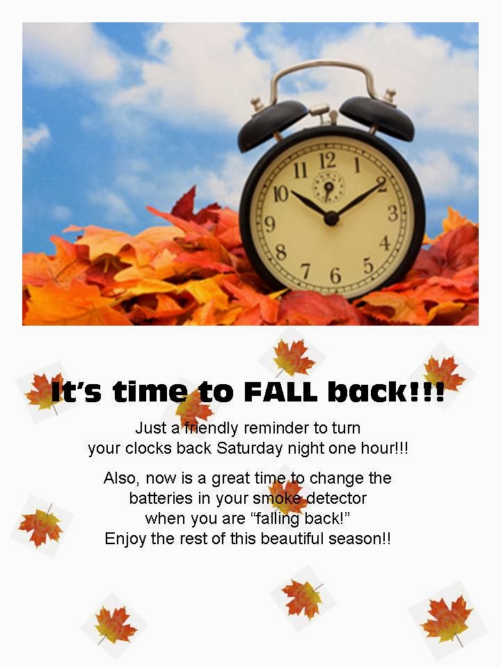 Fall Back Sayings